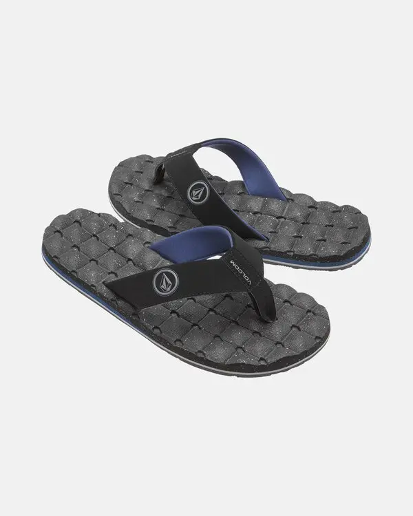 Volcom Recliner Sandals - Grey Blue