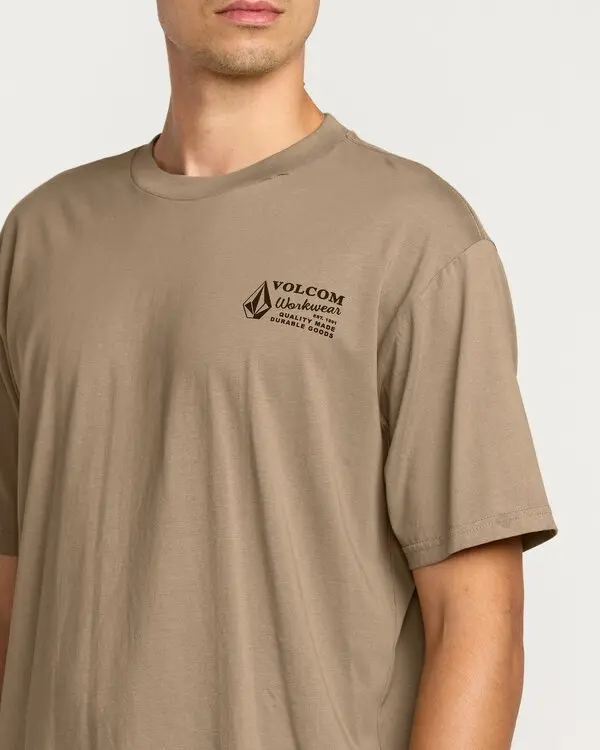 Volcom Workwear Short Sleeve Tee - Brindle