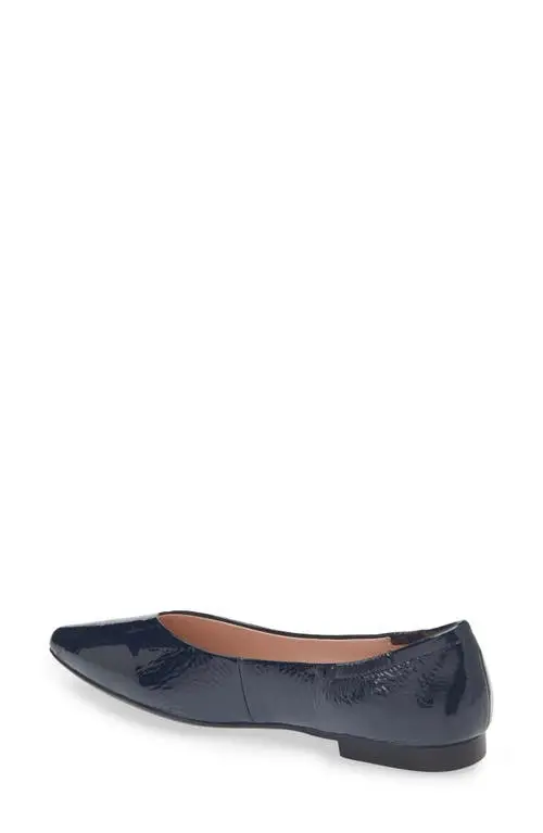 Cordani Mavis Pointed Toe Flat - Navy Patent