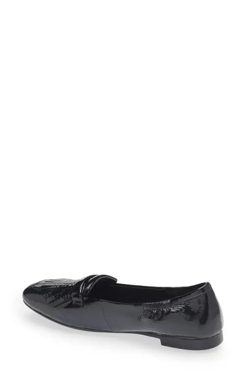 Cordani Mistie Fringe Trim Loafer - Black Patent
