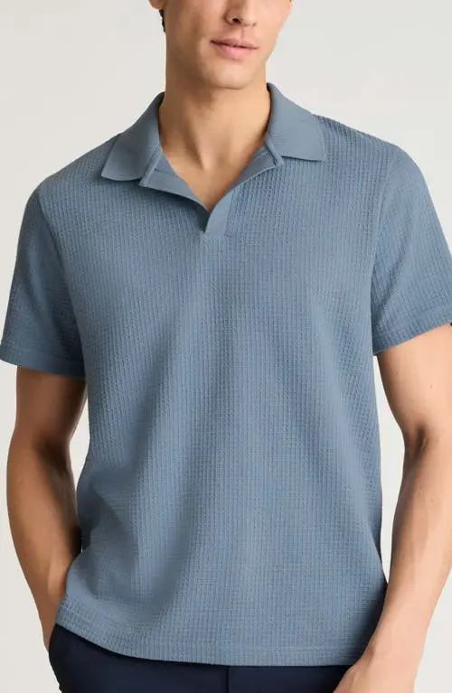 Bonobos Johnny Collar Waffle Knit Polo - Blue Mirage