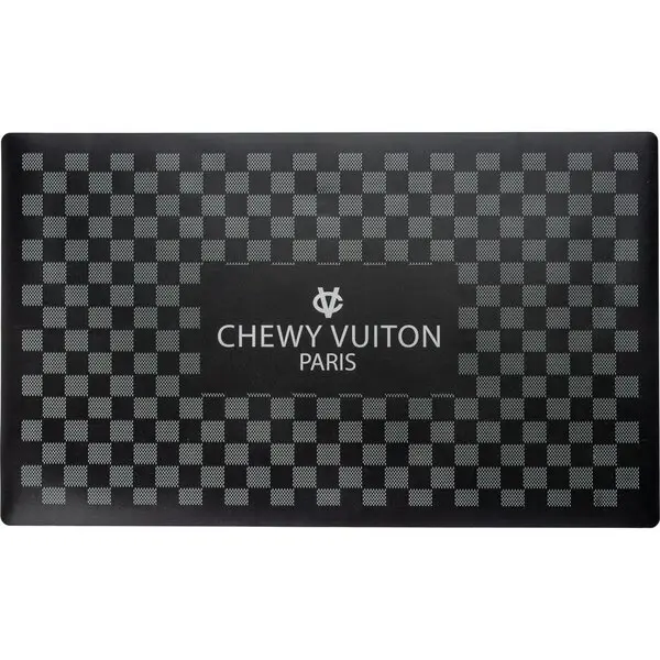 HAUTE DIGGITY DOG Chewy Vuiton Placemat - Black Checker