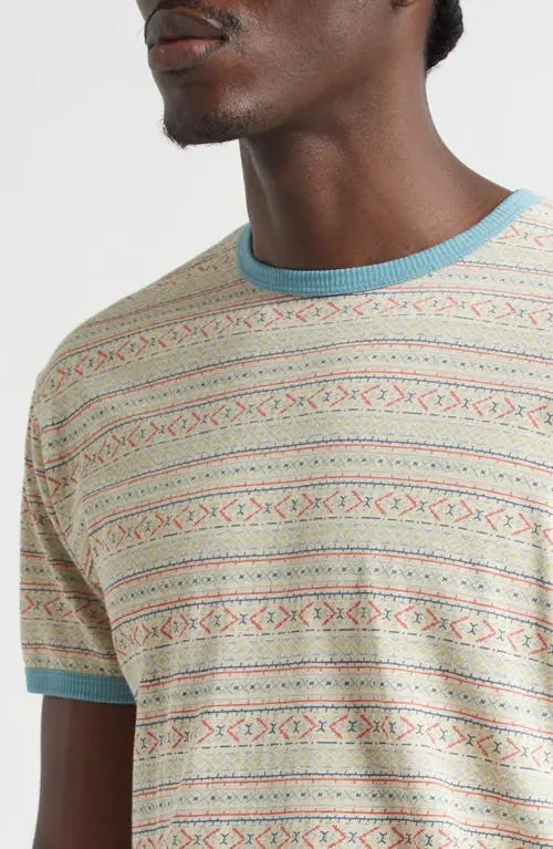 Double Rl Southwestern Print Ringer T-shirt