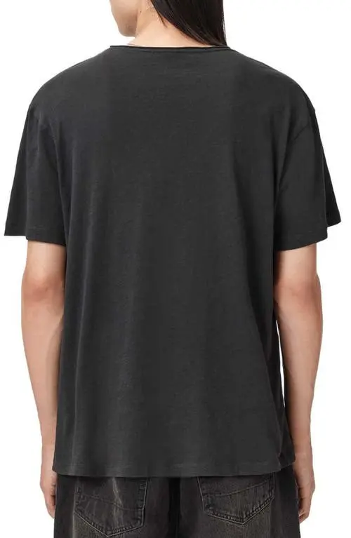 ALLSAINTS Sabre Cotton Graphic T-shirt - Washed Black