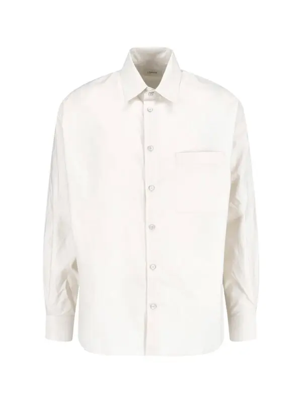 LEMAIRE Cotton And Silk Shirt - Cream