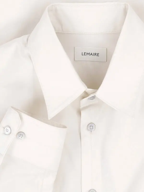 LEMAIRE Cotton And Silk Shirt - Cream