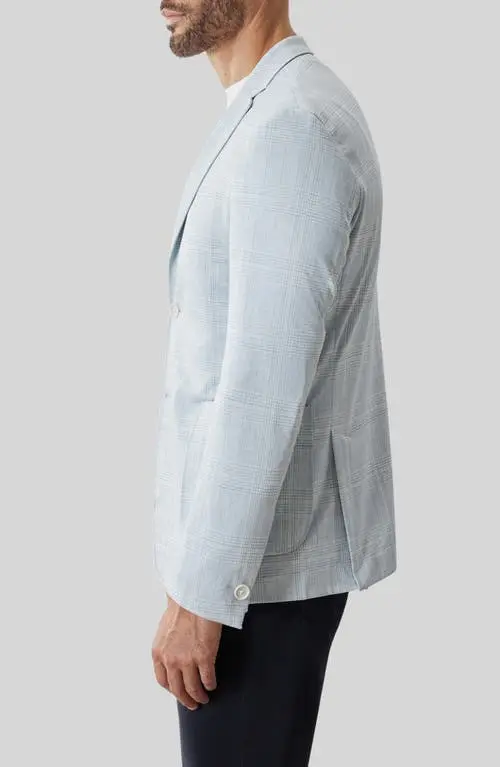 Robert Barakett Vorn Plaid Knit Sport Coat