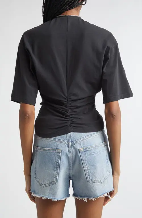 Alexander Wang Ruched Knit Zip Top