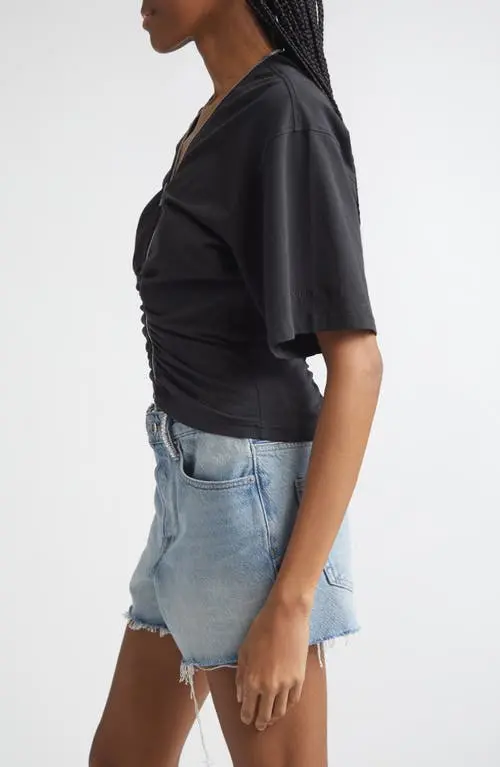 Alexander Wang Ruched Knit Zip Top