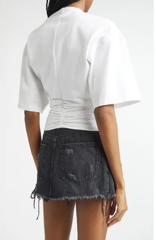 Alexander Wang Ruched Knit Zip Top