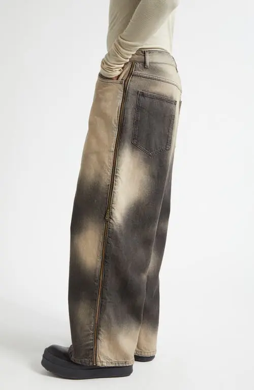LU'U DAN Side Zip Full Length Jeans - Deep Stain
