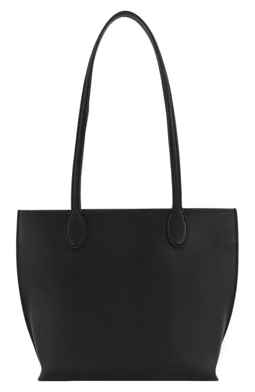 Vince Mini Athene Nappa Leather Tote - Black
