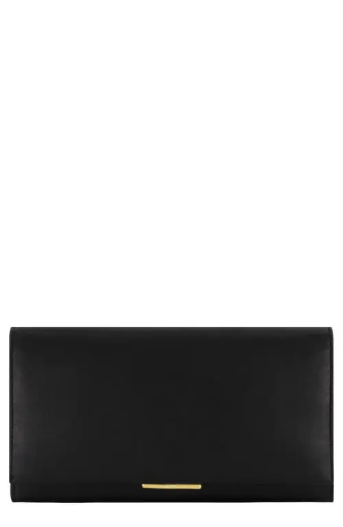 Vince Continental Nappa Leather Wallet - Black