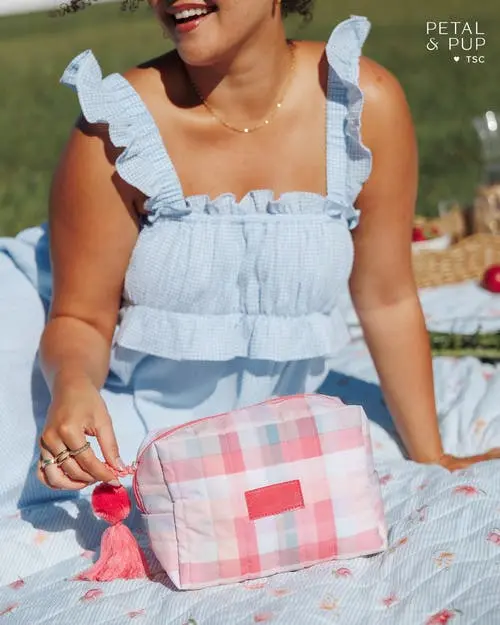 THE SOMEWHERE CO Cosmetic Case - Pink Picnic