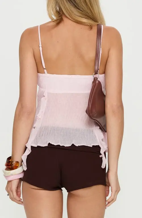 Princess Polly Christelle Sheer Ruffle Camisole