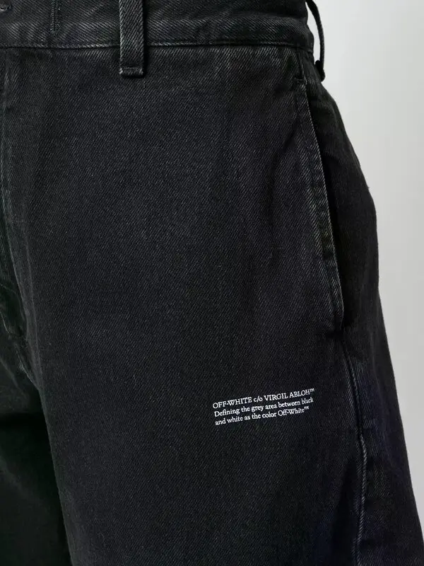Off-White High-waisted Bootcut Jeans