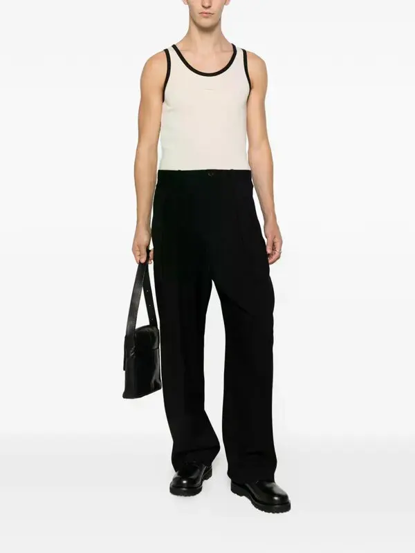 Sandro Cotton Vest Top With Patch Detail