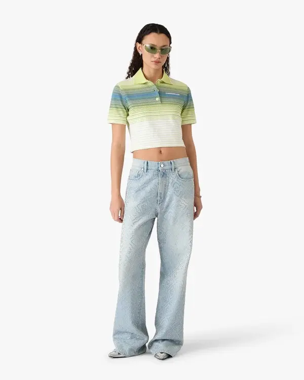 Casablanca Bourgeois Striped Polo Shirt - Multicolor
