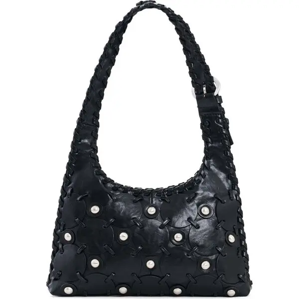 Desigual Faux Leather Studded Shoulder Bag