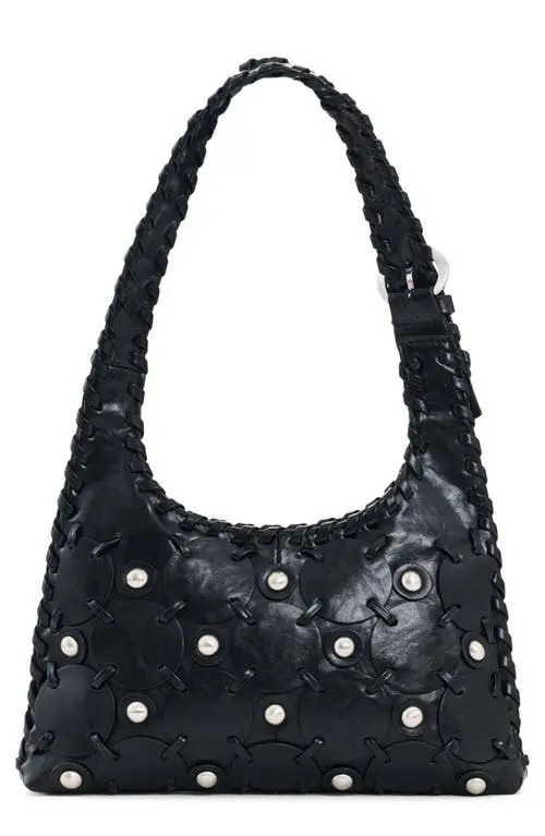 Desigual Faux Leather Studded Shoulder Bag