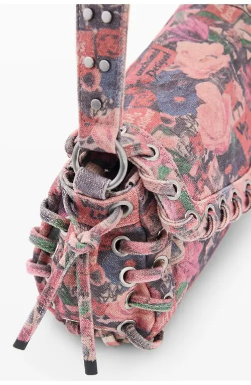 Desigual Collage Denim Crossbody Bag