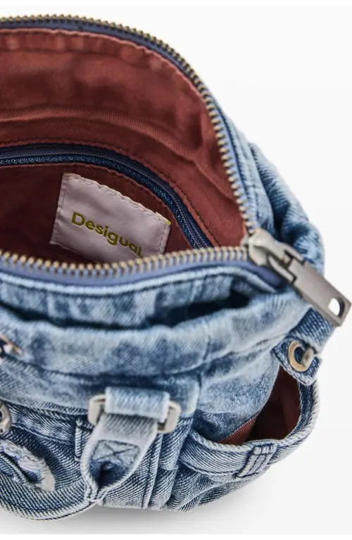 Desigual Mini Denim Crossbody Bag