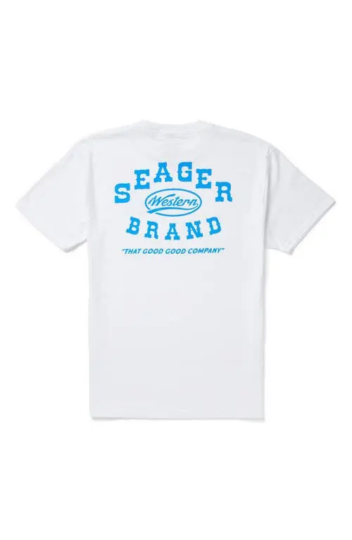 SEAGER CO Saloon Cotton Graphic T-shirt