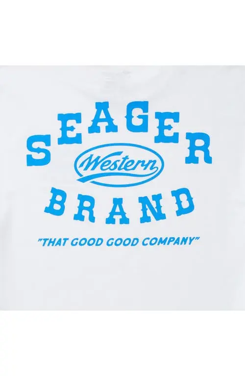 SEAGER CO Saloon Cotton Graphic T-shirt
