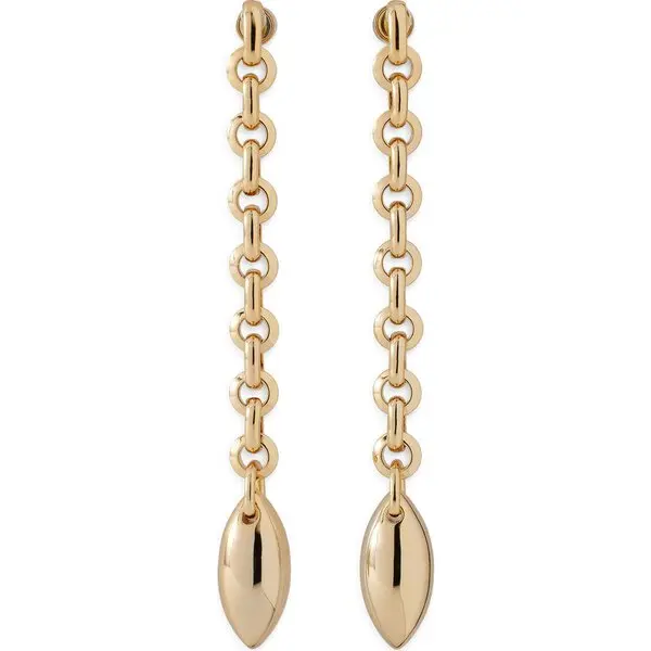 JENNIFER FISHER Link Drop Earrings - Yellow Gold