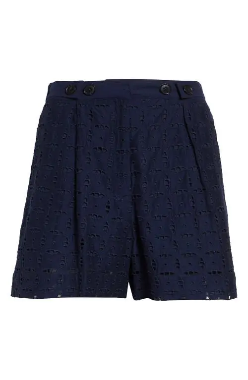 Derek Lam 10 Crosby Boswell Eyelet Lace Shorts