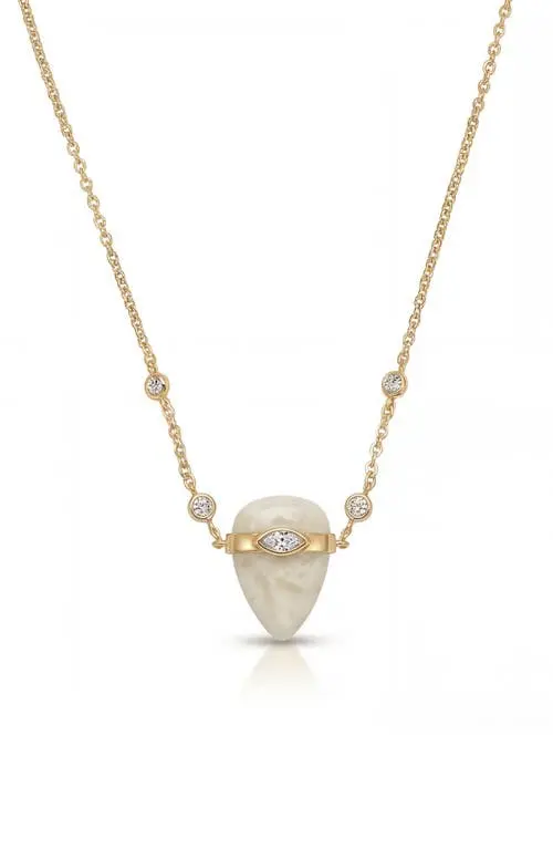 Ettika Solstice Pendant Necklace - Bone