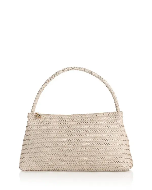 Madewell Large Leather Shoulder Bag Woven Collection - Vintage Multi