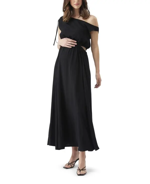 RIPE MATERNITY Off-the-shoulder Maxi Dress