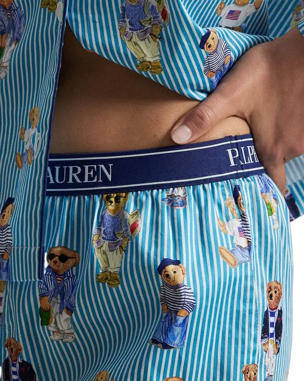 Polo Ralph Lauren Madison Printed Pajama Set - Aqua Mist