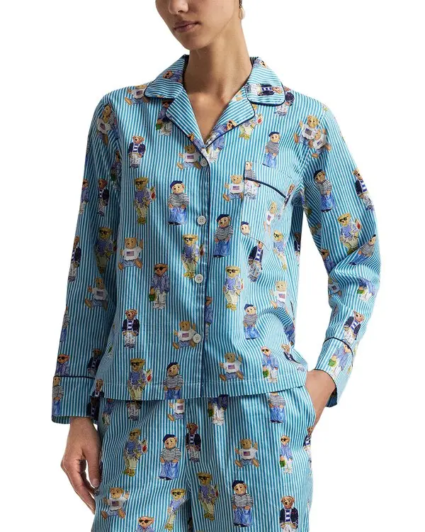 Polo Ralph Lauren Madison Printed Pajama Set - Aqua Mist