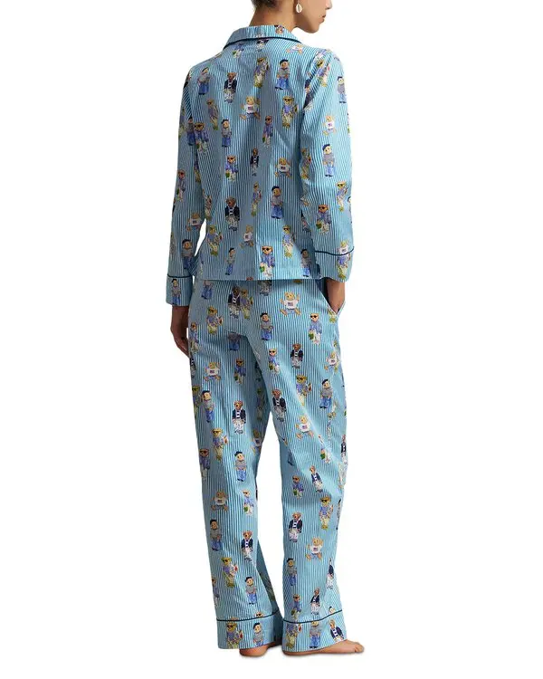 Polo Ralph Lauren Madison Printed Pajama Set - Aqua Mist