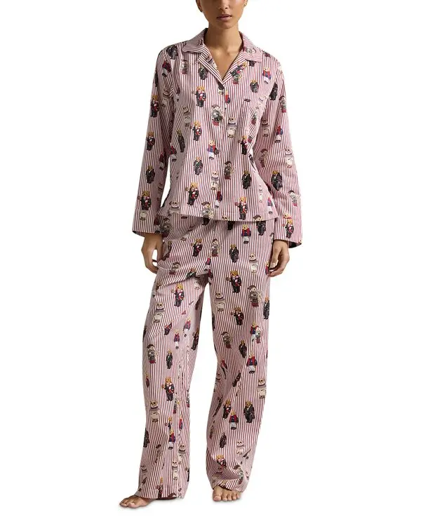 Polo Ralph Lauren Madison Printed Pajama Set - Winter Bear