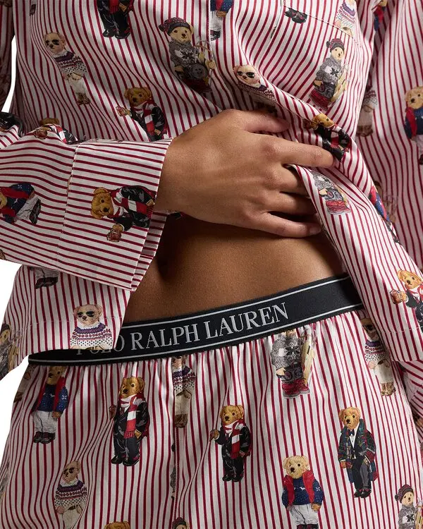 Polo Ralph Lauren Madison Printed Pajama Set - Winter Bear