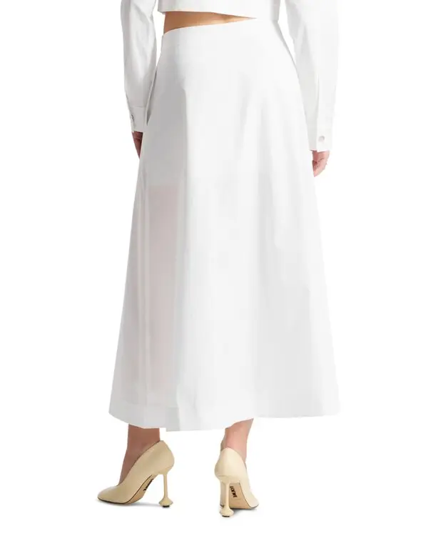 SAINT ART Flora Poplin Maxi Wrap Skirt