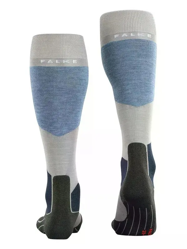Falke Geometric-patterned Ski Socks - Grey