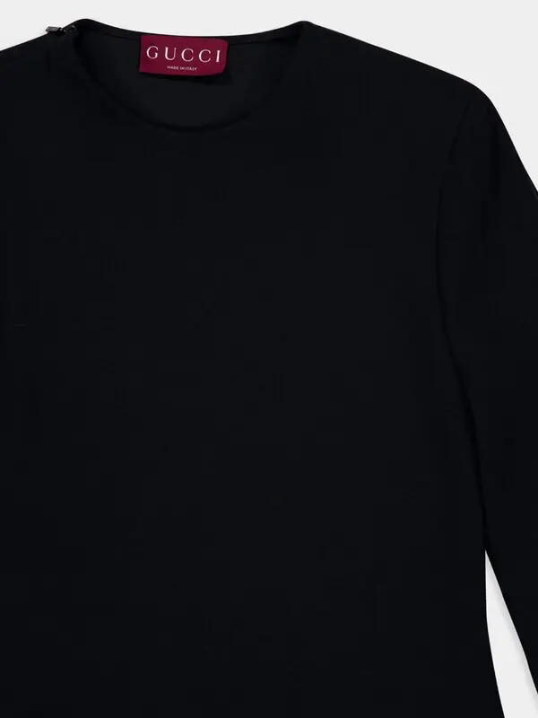 Gucci Asymmetrical Sable Dress