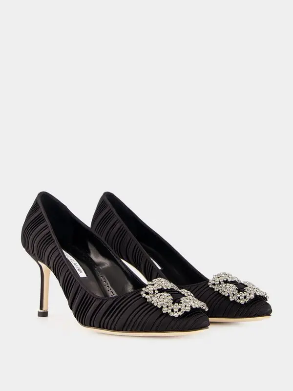 Manolo Blahnik Hangisi Satin Pumps