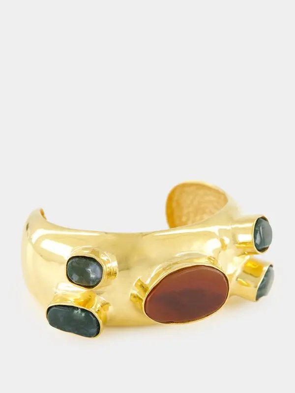 PAULA Mazus Stone Embellished Cuff