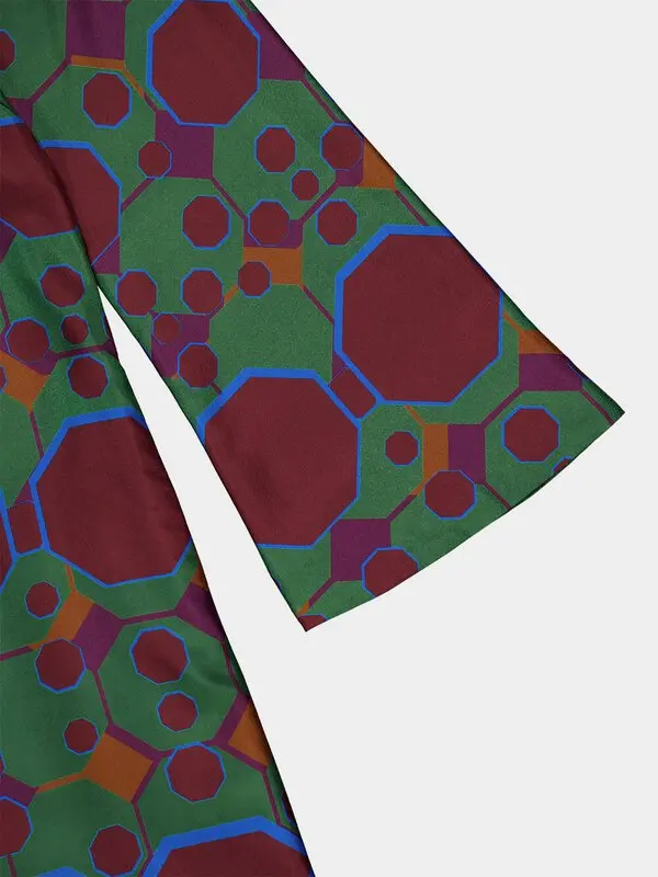 PAULA Shirley Octa Print Printed Silk Twill Maxi Dress - Multicolour