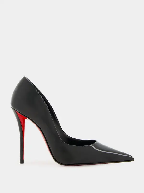 CHRISTIAN LOUBOUTIN Miss Z 100 Patent Leather Pumps - Black