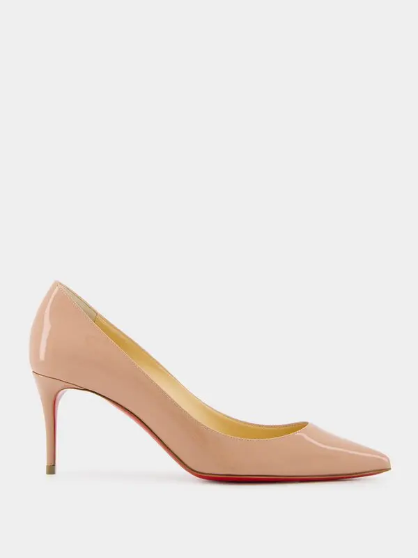 CHRISTIAN LOUBOUTIN Kate 70mm Patent Pumps - Beige