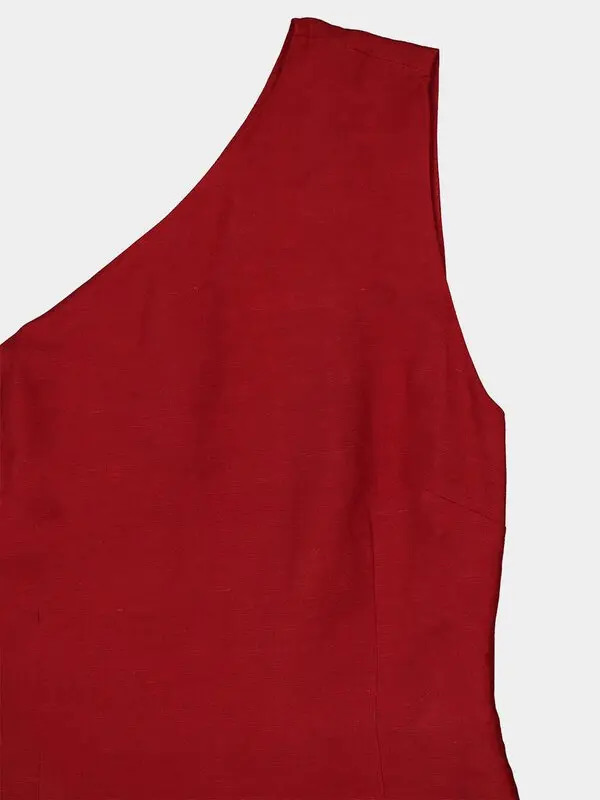 HAIGHT. Maria Asymmetric Linen Dress