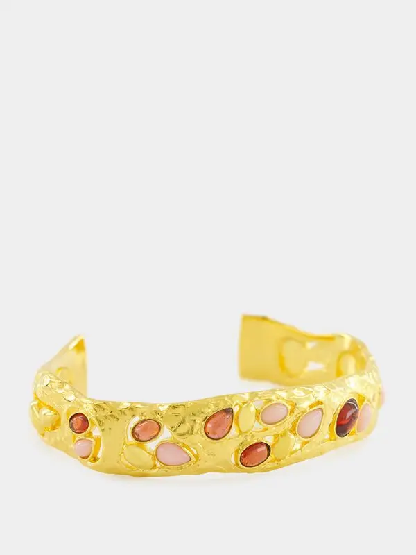AURÉLIE BIDERMANN Atalide Bracelet With Garnet And Opal