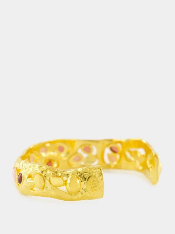 AURÉLIE BIDERMANN Atalide Bracelet With Garnet And Opal