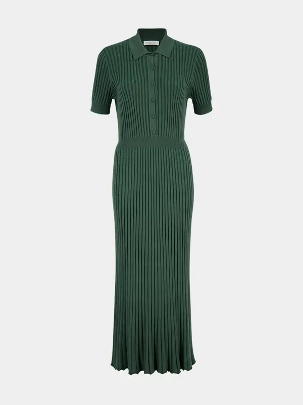 Gabriela Hearst Amor Knit Midi Dress - Green